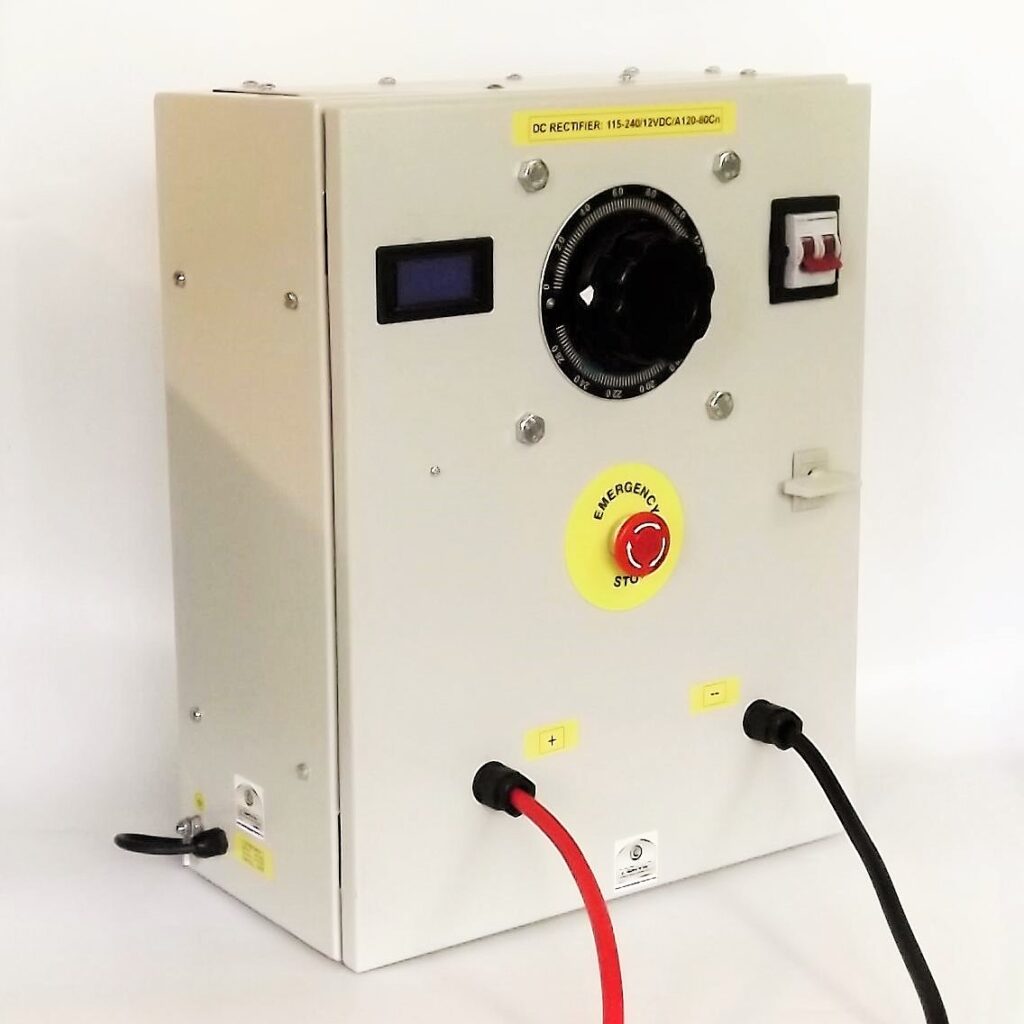 Compact Professional Rectifier: 80 ADC Continuously - Electroplating ...